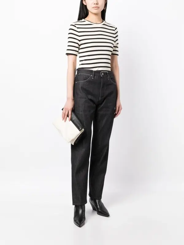 JIL SANDER Contrast-stitching Cotton Jeans - Blue