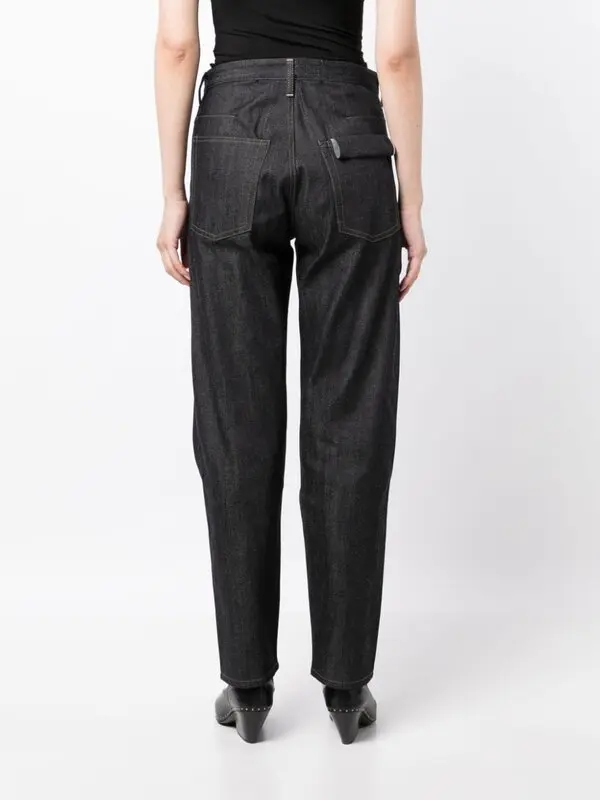 JIL SANDER Contrast-stitching Cotton Jeans - Blue
