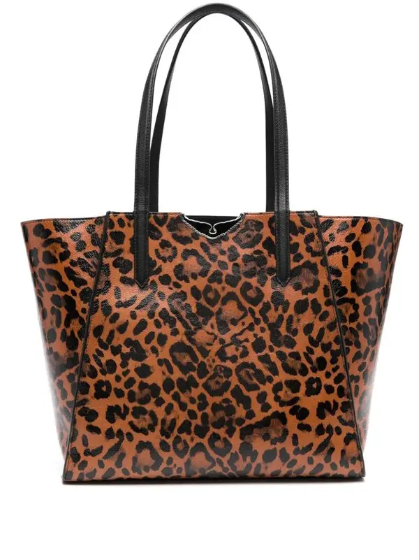 Zadig&Voltaire Le Borderline Leopard-print Tote Bag - Brown