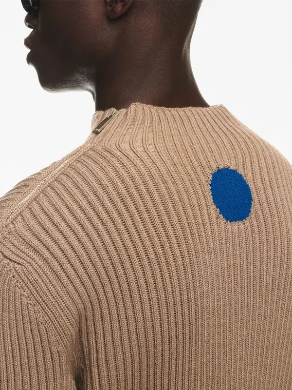 Off-White Logo-intarsia Wool Jumper