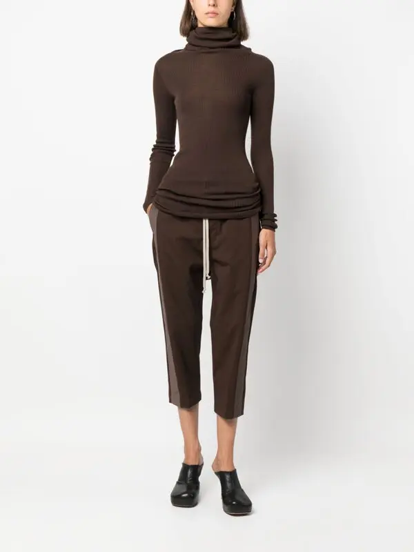 Rick Owens Side-stripe Cropped Trousers