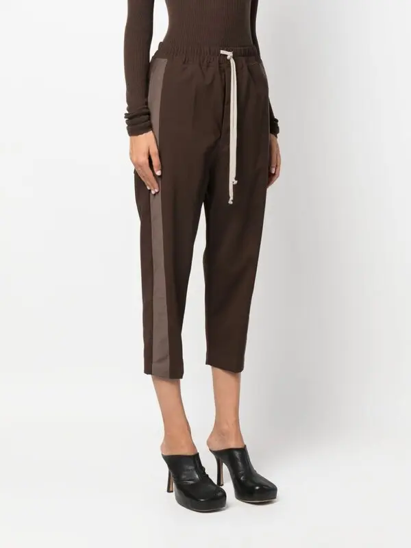 Rick Owens Side-stripe Cropped Trousers