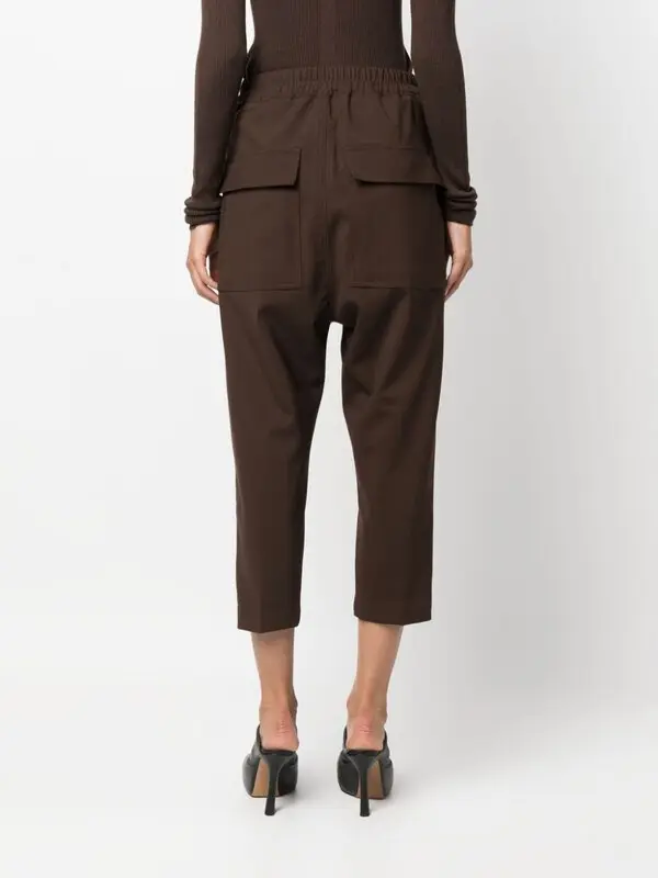 Rick Owens Side-stripe Cropped Trousers