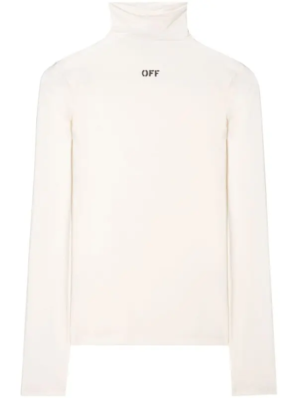Off-White Logo-print Second-skin Top - White