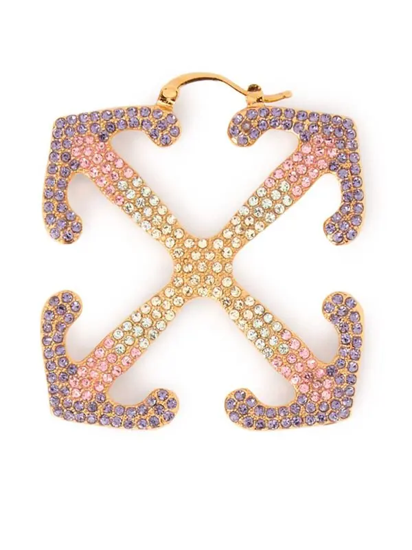 Off-White Degradé Arrow Earrings