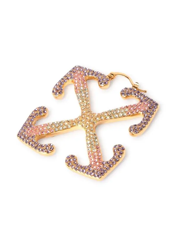 Off-White Degradé Arrow Earrings