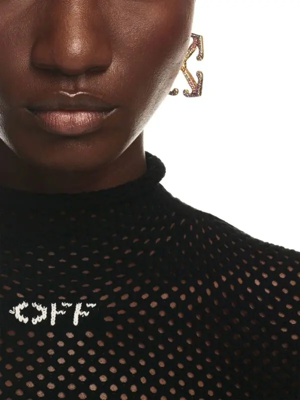 Off-White Degradé Arrow Earrings