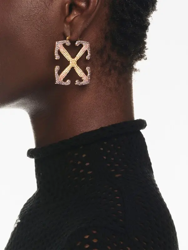 Off-White Degradé Arrow Earrings