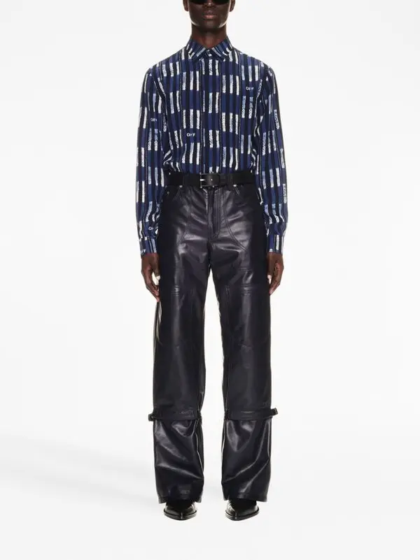 Off-White Carpenter Leather Trousers