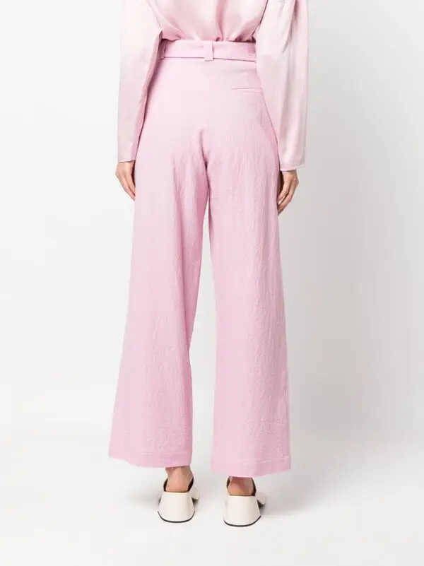 ALYSI Pressed-crease Flared Trousers