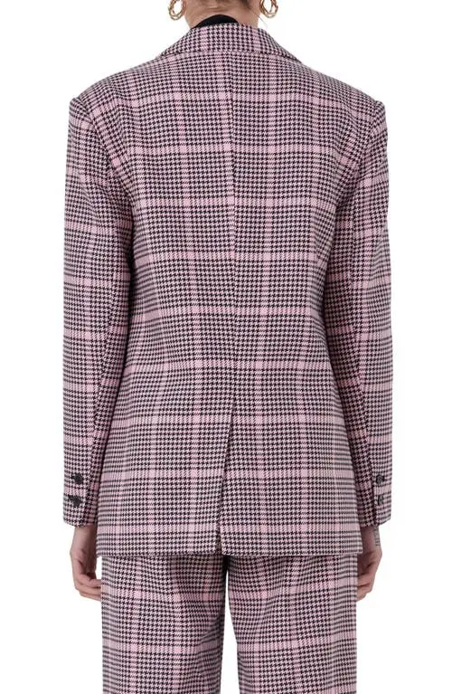 Endless Rose Houndstooth Check Blazer
