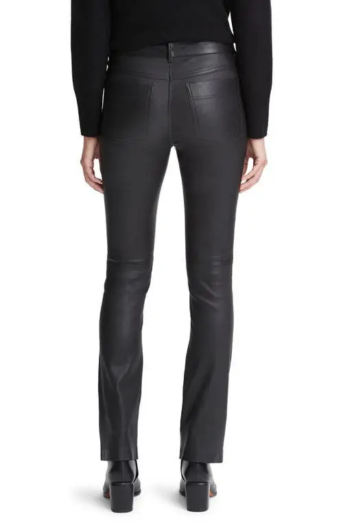 Vince Stretch Bootcut Leather Pants