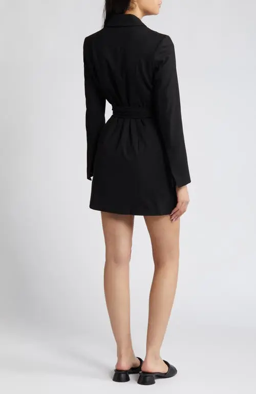 Topshop Long Sleeve Blazer Mini Dress