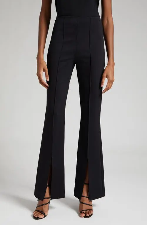 Alice + Olivia Emiko Split Cuff Flare Pants - Black