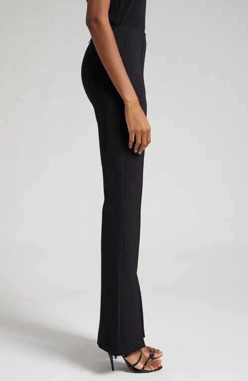 Alice + Olivia Emiko Split Cuff Flare Pants - Black
