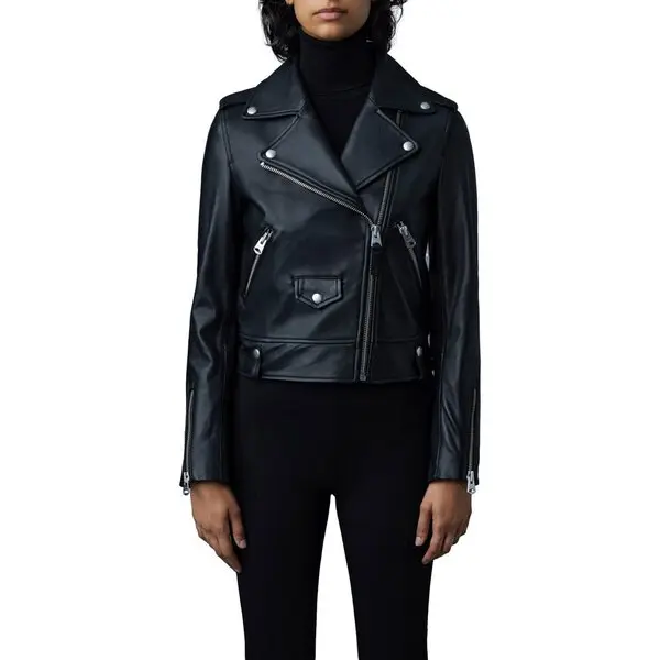 Mackage Baya Leather Moto Jacket