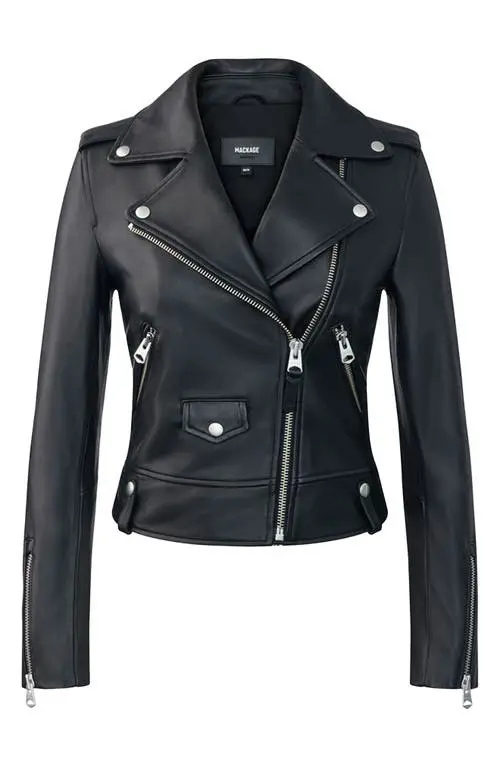 Mackage Baya Leather Moto Jacket