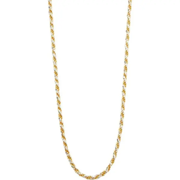 Argento Vivo Rope Chain Necklace - Gold