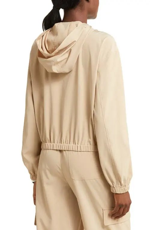 Zella Interval Hooded Utility Jacket - Tan Nomad
