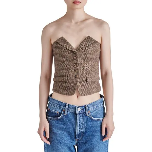 Steve Madden Adare Strapless Corset Top