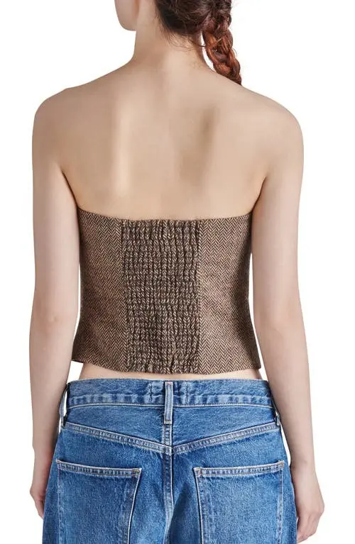 Steve Madden Adare Strapless Corset Top