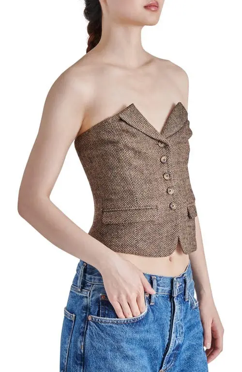 Steve Madden Adare Strapless Corset Top