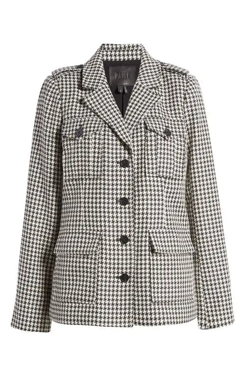 Paige Skyler Houndstooth Jacket