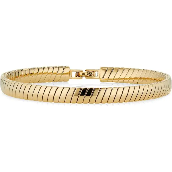 Nadri Cleo Omega Line Bracelet - Gold