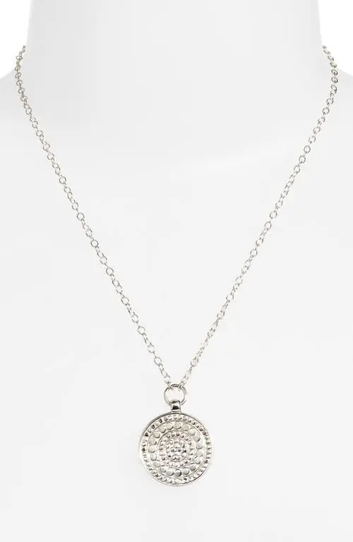 Anna Beck Reversible Two-tone Medallion Pendant Necklace