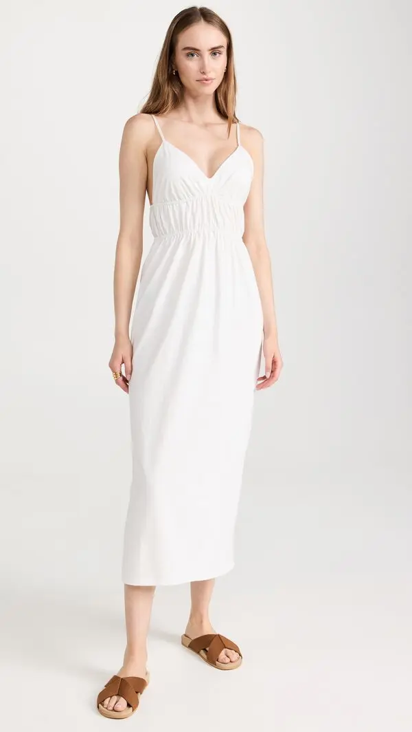 aleyza knit dress Reformation Aleyza Knit Dress In White - 70% Off