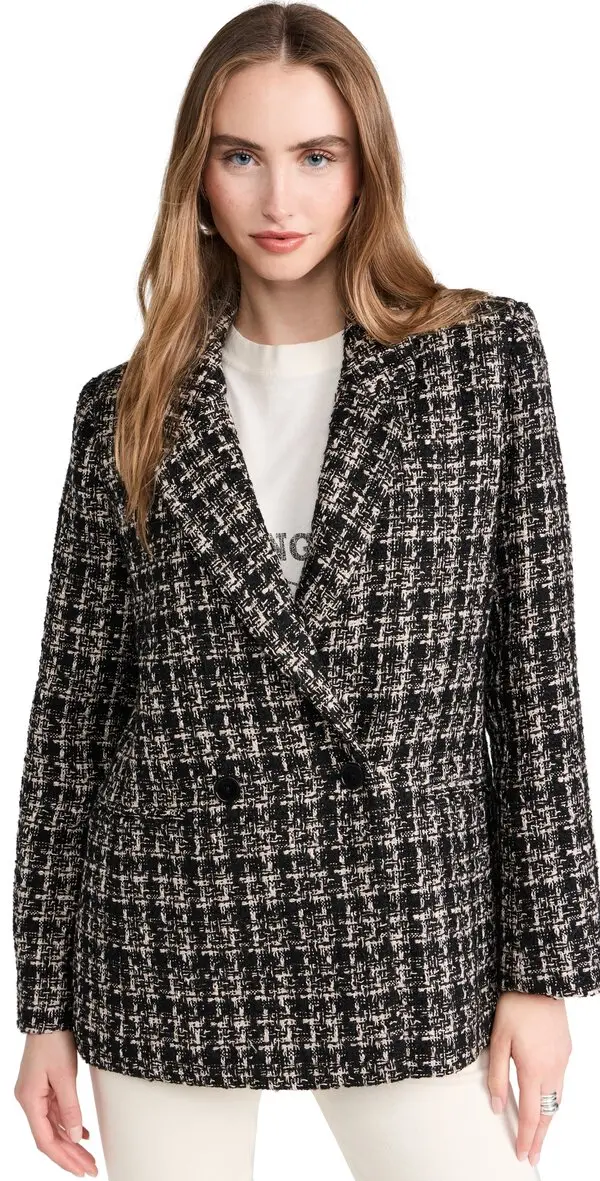 ANINE BING Madeleine Tweed Blazer