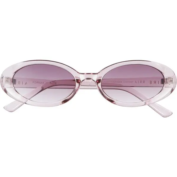 AIRE Fornax 53mm Oval Sunglasses - Mauve/warm Smoke Grad