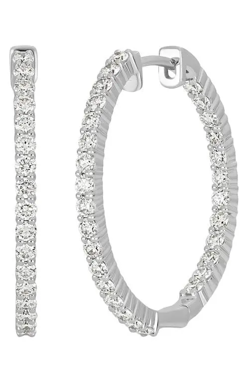 Bony Levy Audrey Diamond Hoop Earrings - 18k White Gold