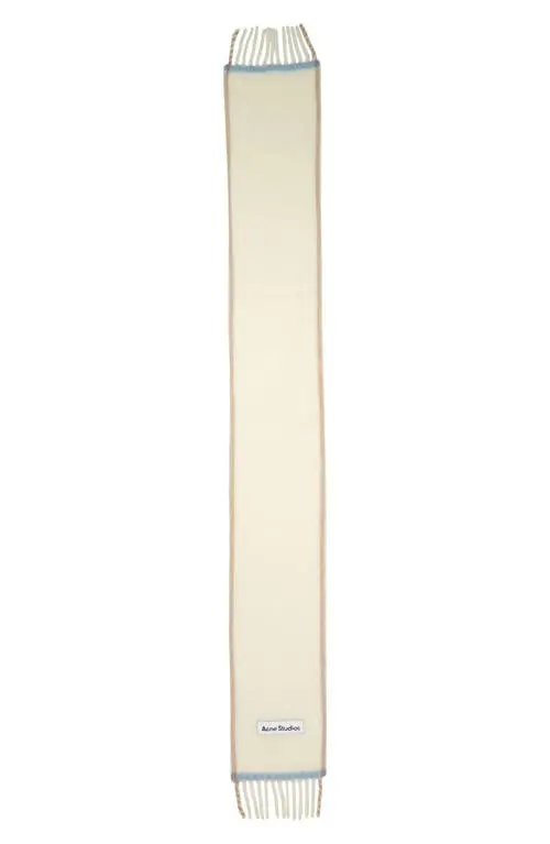 Acne Studios Valley Fringe Scarf - White