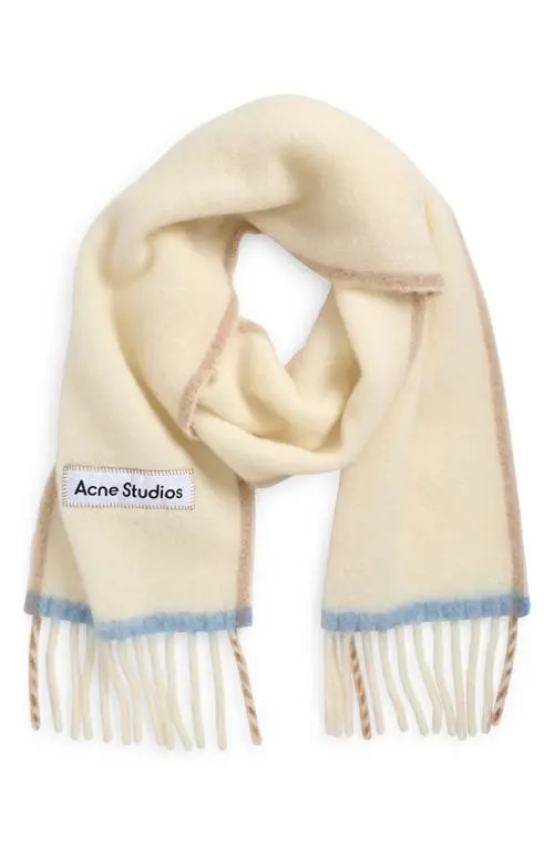 Acne Studios Valley Fringe Scarf - White