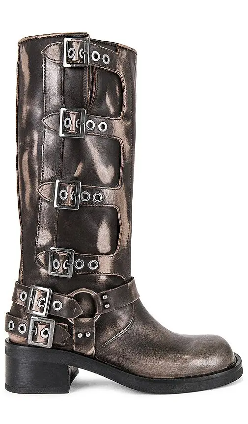 Steve Madden Rocky Boot - Black Distressed