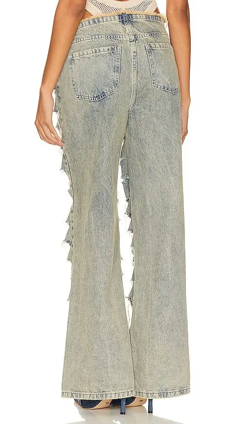 JADED LONDON Underground Low Rise Jeans In Blue