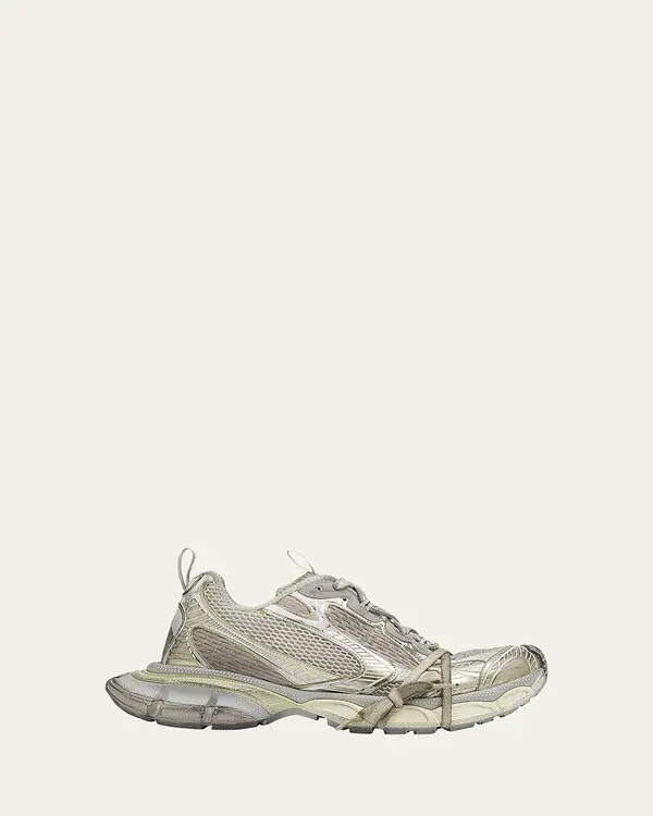 Balenciaga 3xl Mesh Runner Sneakers - Eggshell