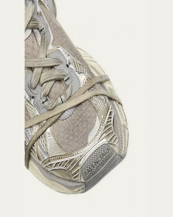 Balenciaga 3xl Mesh Runner Sneakers - Eggshell
