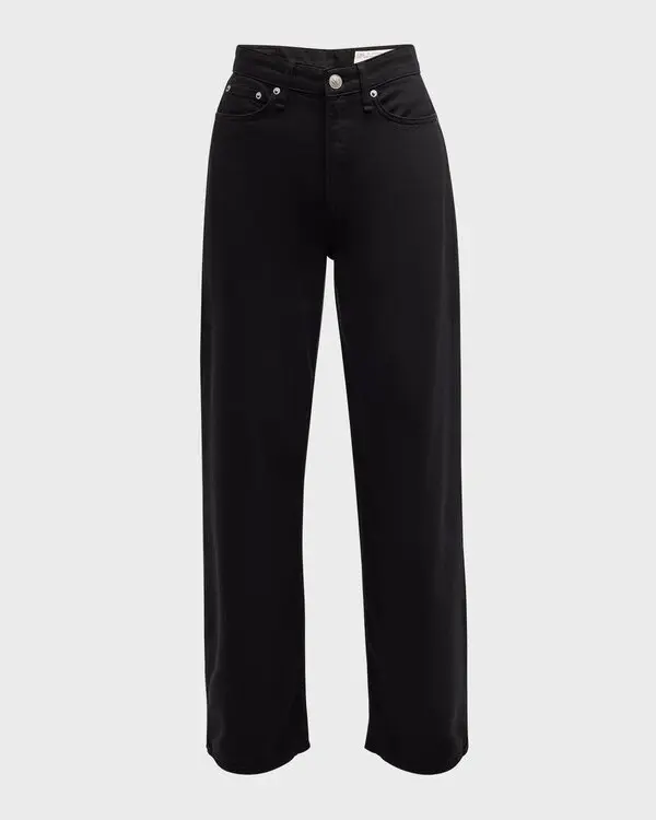 Rag & Bone Featherweight Logan Wide-leg Jeans - Black