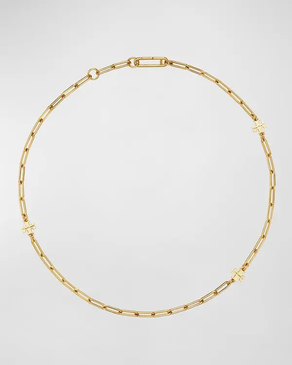 Tory Burch Good Luck Chain Necklace - Gold