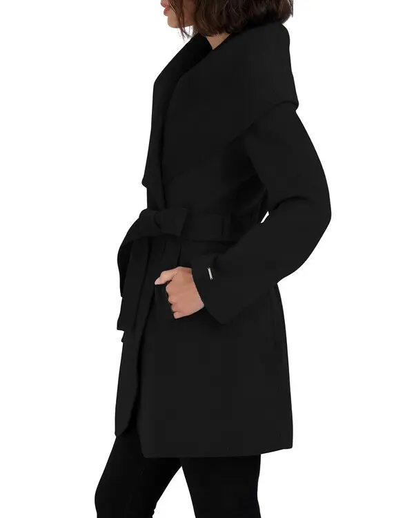 Tahari Marilyn Belted Coat - Black