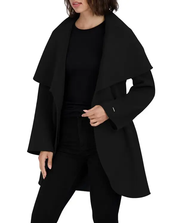 Tahari Marilyn Belted Coat - Black