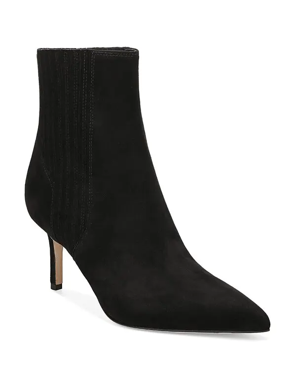 Veronica Beard Lisa 70 Boots - Black Suede