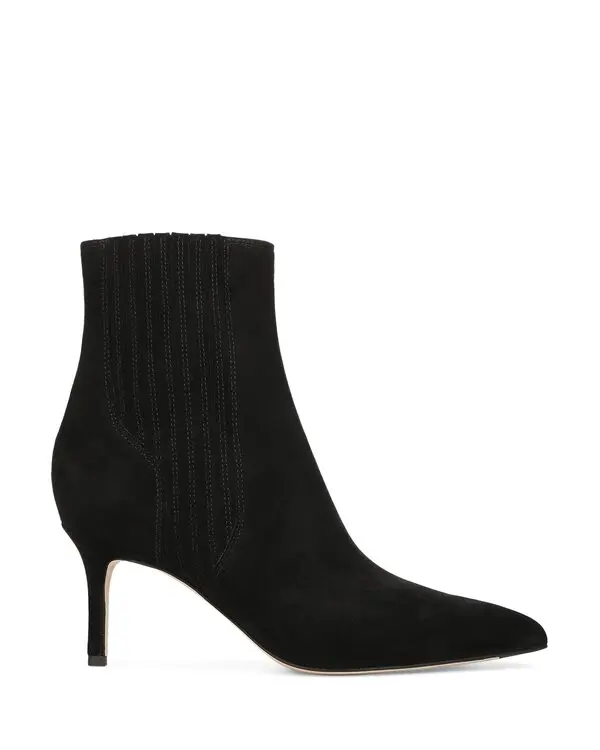 Veronica Beard Lisa 70 Boots - Black Suede