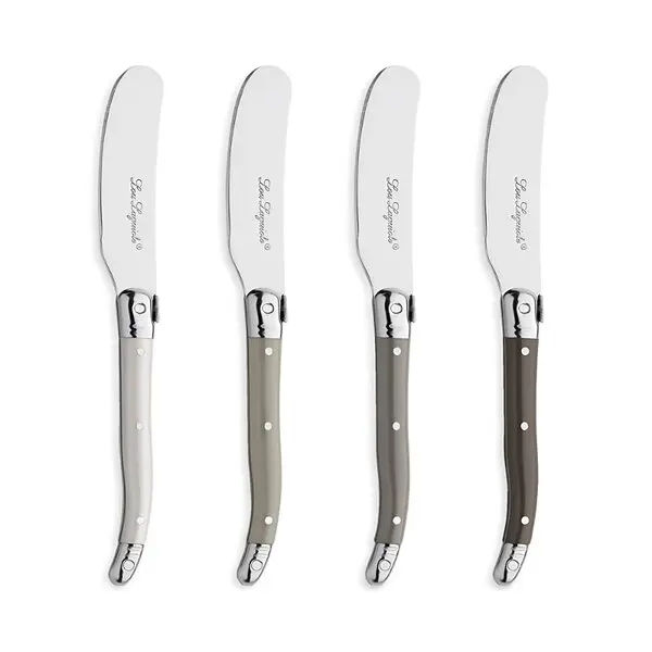 COUZON Laguiole Butter Spreaders, Set Of 4 - Silver