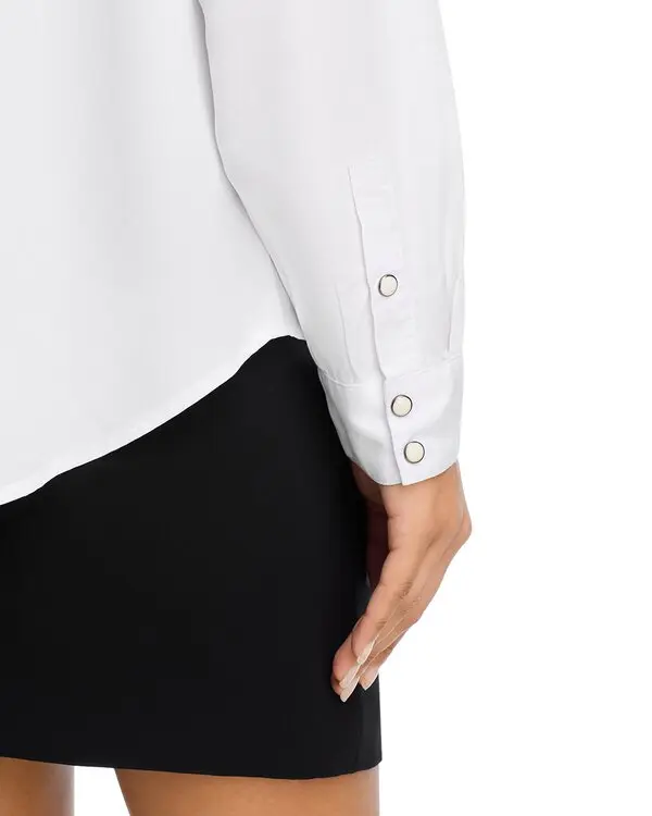 Aqua Western Denim Shirt Exclusive - White