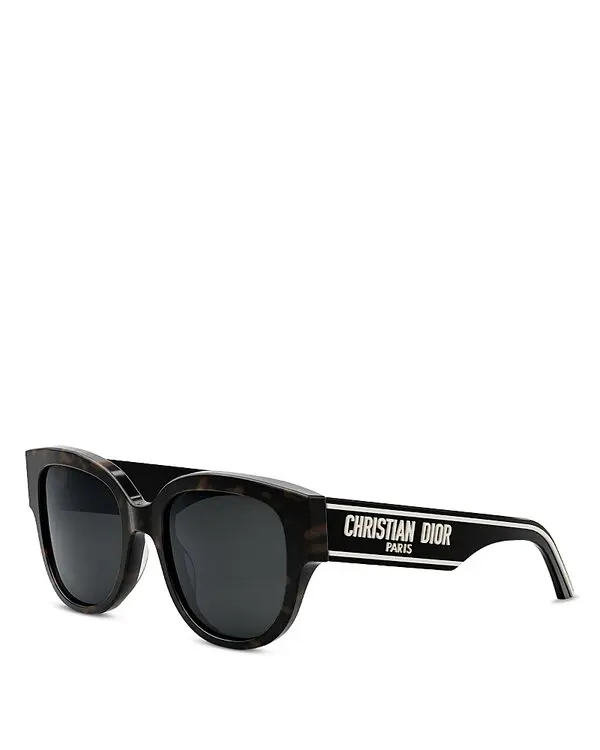 Dior Wildior Bu Cat Eye Sunglasses - Dark Havana/gray Solid