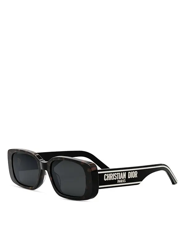 Dior Wildior S2u Geometric Sunglasses - Dark Havana/gray Solid