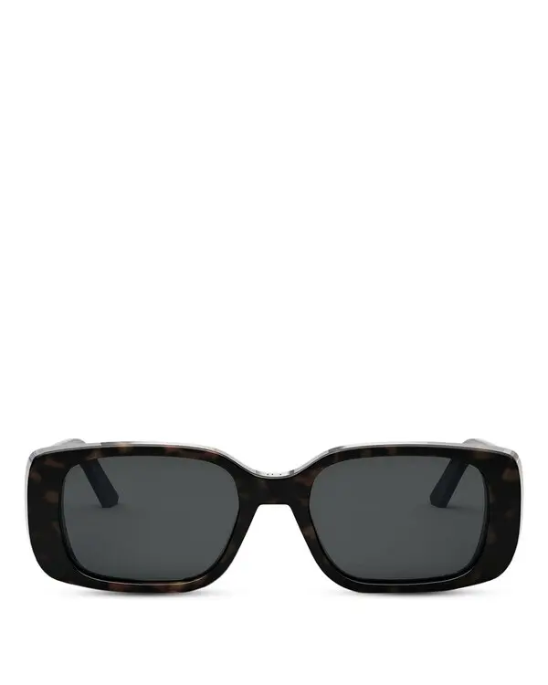 Dior Wildior S2u Geometric Sunglasses - Dark Havana/gray Solid